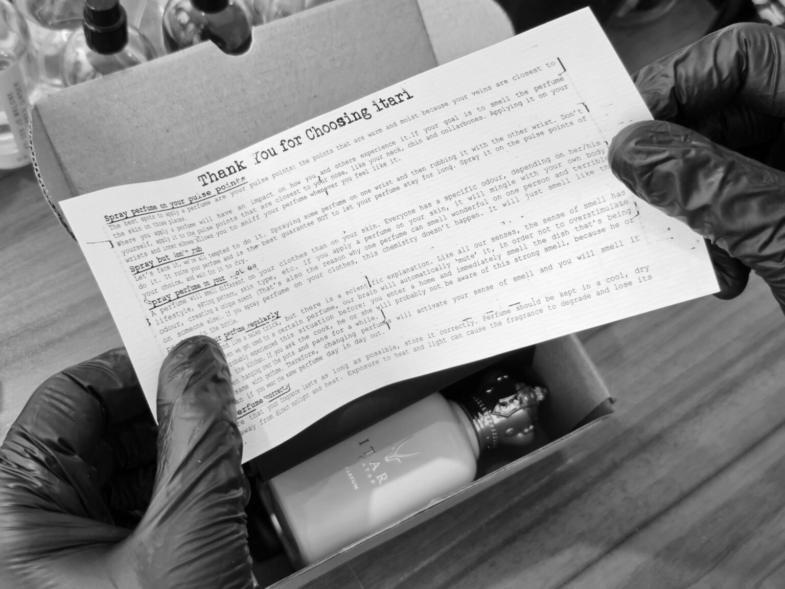 Perfume Mixing In Qatar - ITARI PERFUME